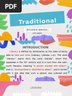 Traditional Literacies | PDF | Literacy | Learning