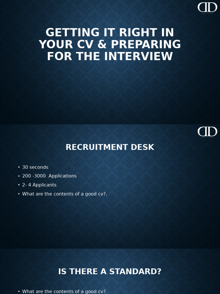 CV Writing & Interview Skills | PDF | Résumé