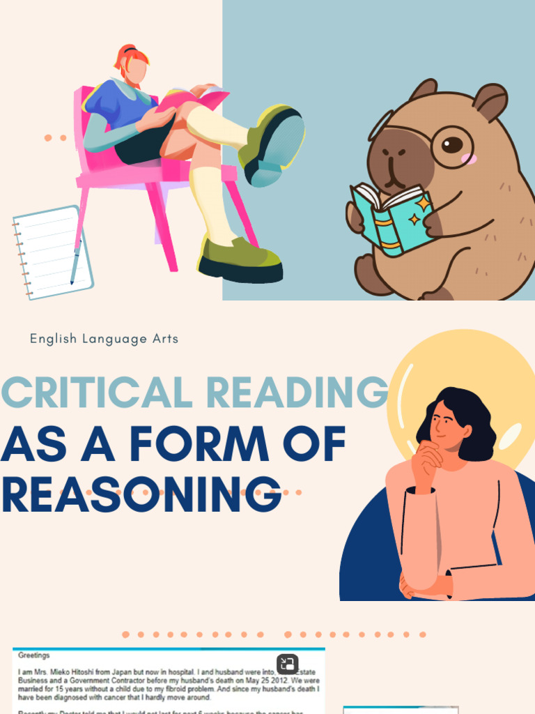 Critical Reading and Reasoning Skills | PDF | Argument | Critical Thinking