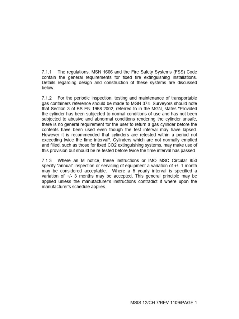 Ch07r2.2 11.09 - Fixed Fire Extinguishing Installations-4 | PDF ...