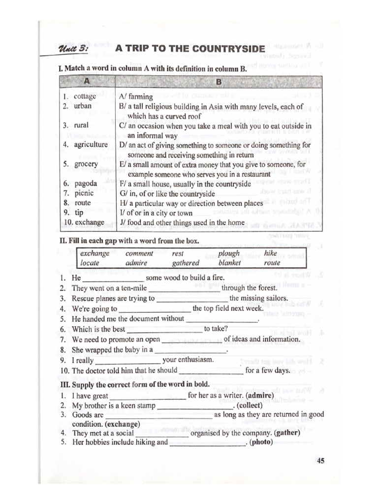 A Trip To The Countryside | PDF