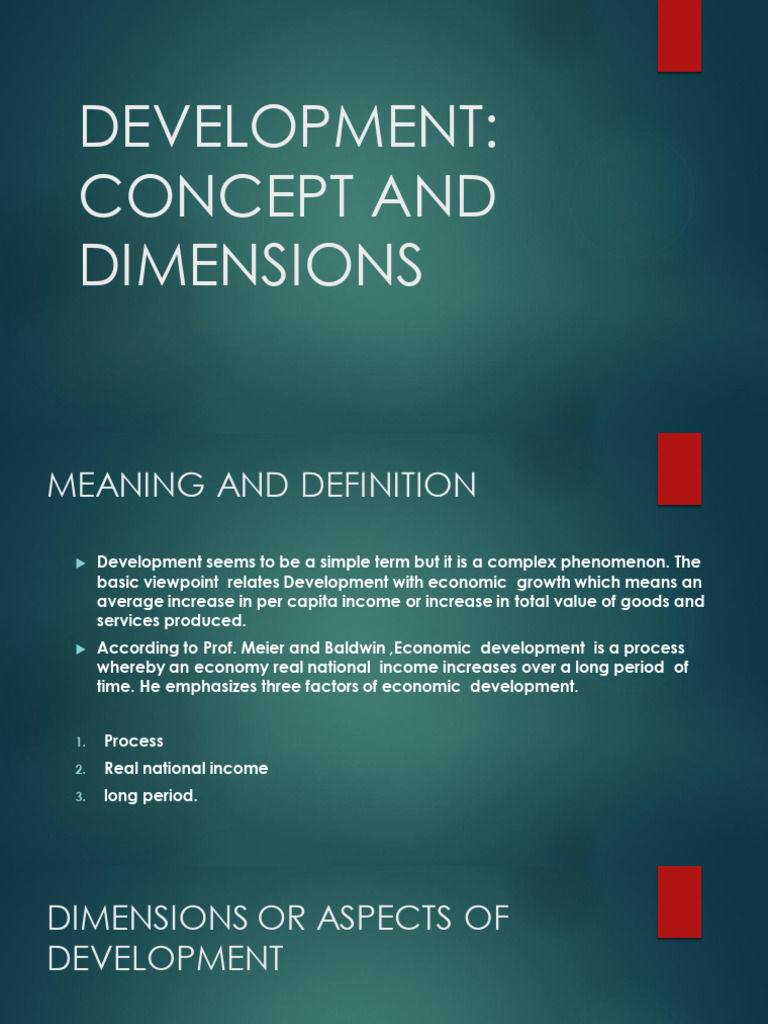 Understanding Development: Concepts & Dimensions | PDF