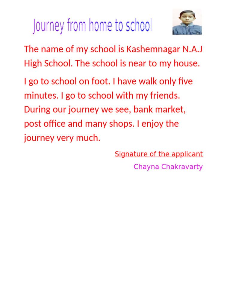 Journey to Kashemnagar N.A.J High School | PDF