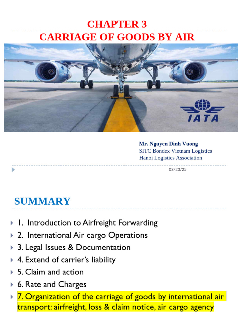 Co-Teaching Airfreight 19 Mar 2025 | PDF | Airlines | Cargo