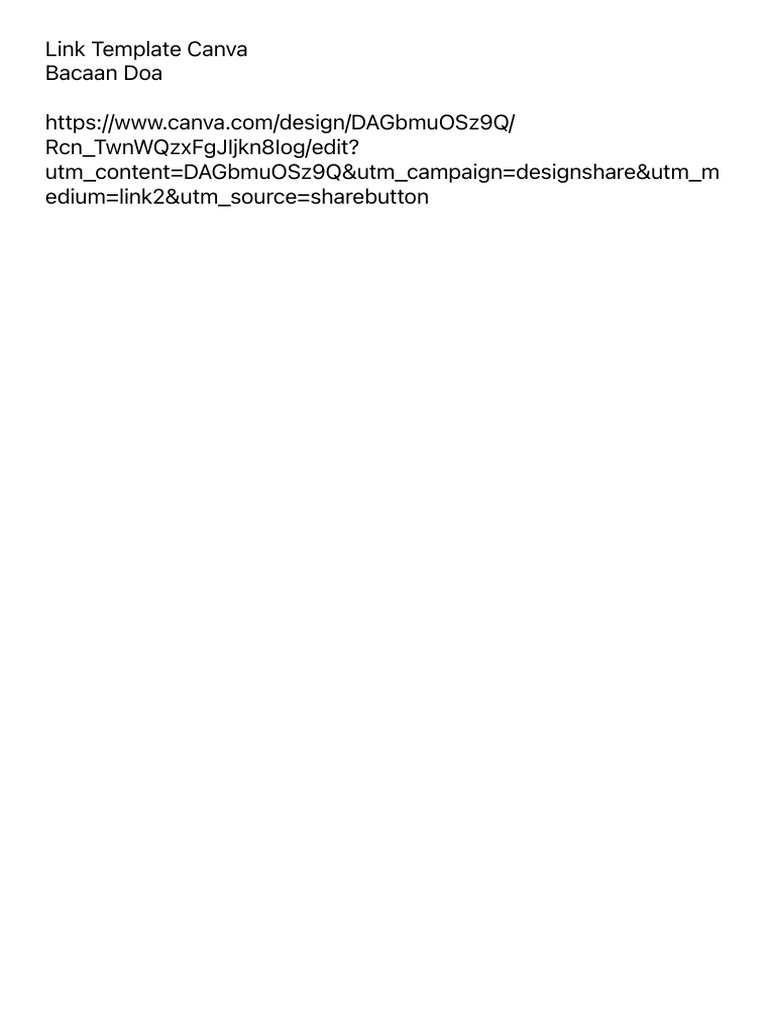 Link Template Canva | PDF