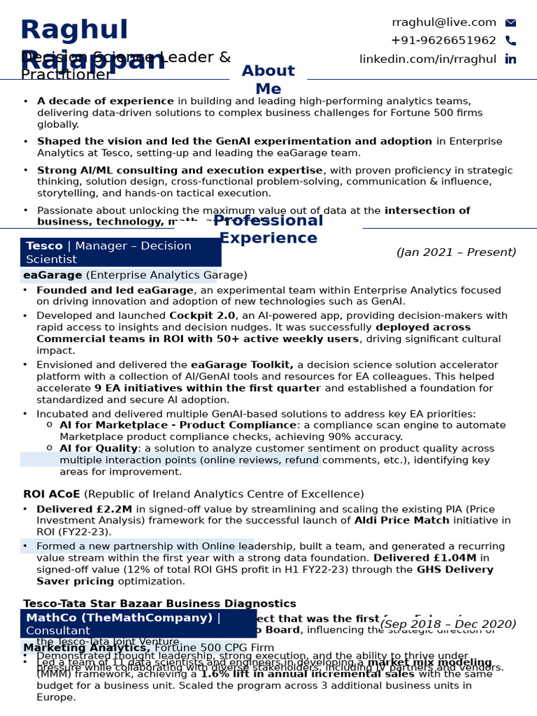 Raghul Rajappan - 2025 Jan | PDF | Analytics | Artificial Intelligence