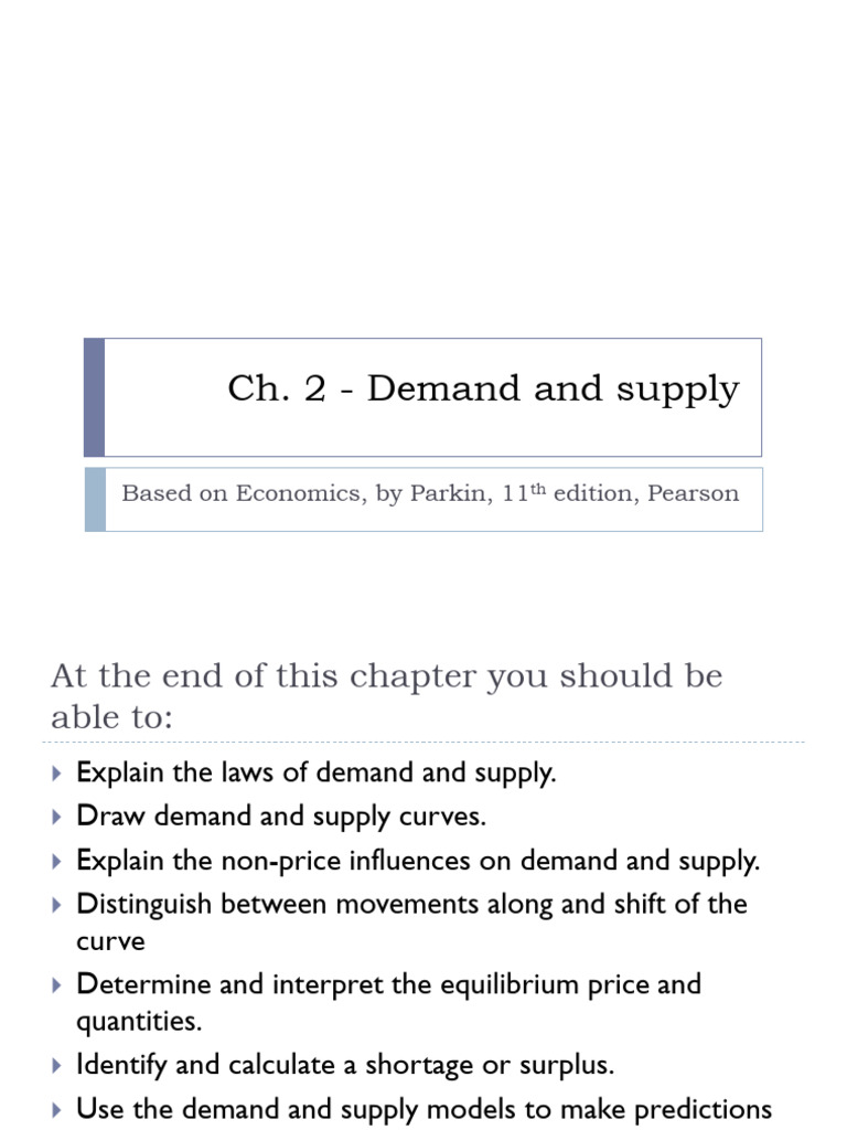 ECON 101 Ch. 2 Supply and Demand Annotated | PDF | Demand | Economic Equilibrium