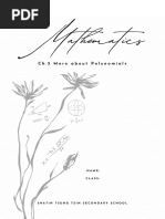 Dividing Polynomials Worksheet | PDF | Mathematics | Algebra