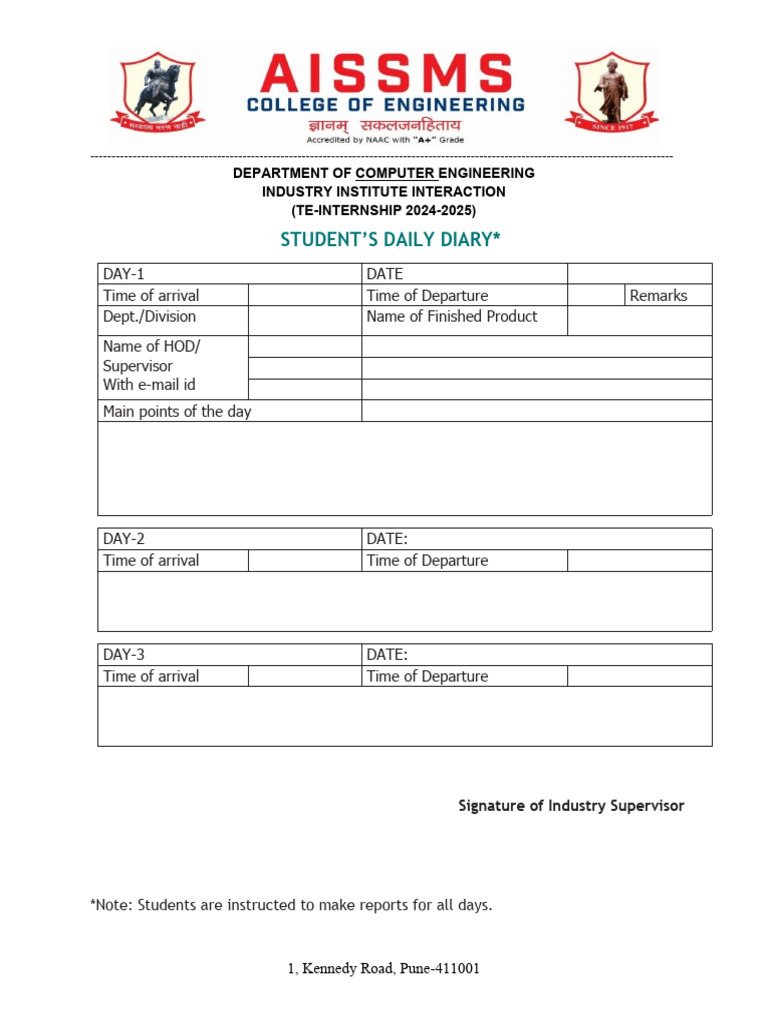 FORMAT 5 Students Daily Diary | PDF