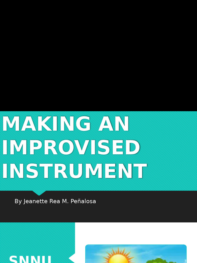 Making An Improvised Intrument | PDF