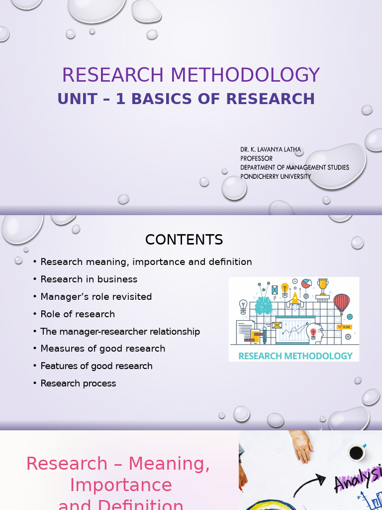 Research Methodology in Business Insights | PDF | Validity (Statistics) | Methodology