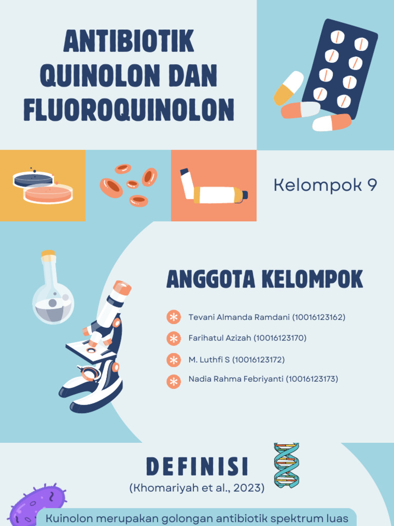Golongan Antibiotik Quinolon dan Fluorokuinolon | PDF