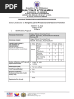 Sample School-Based INSET Plan | PDF | Educational Assessment | Learning