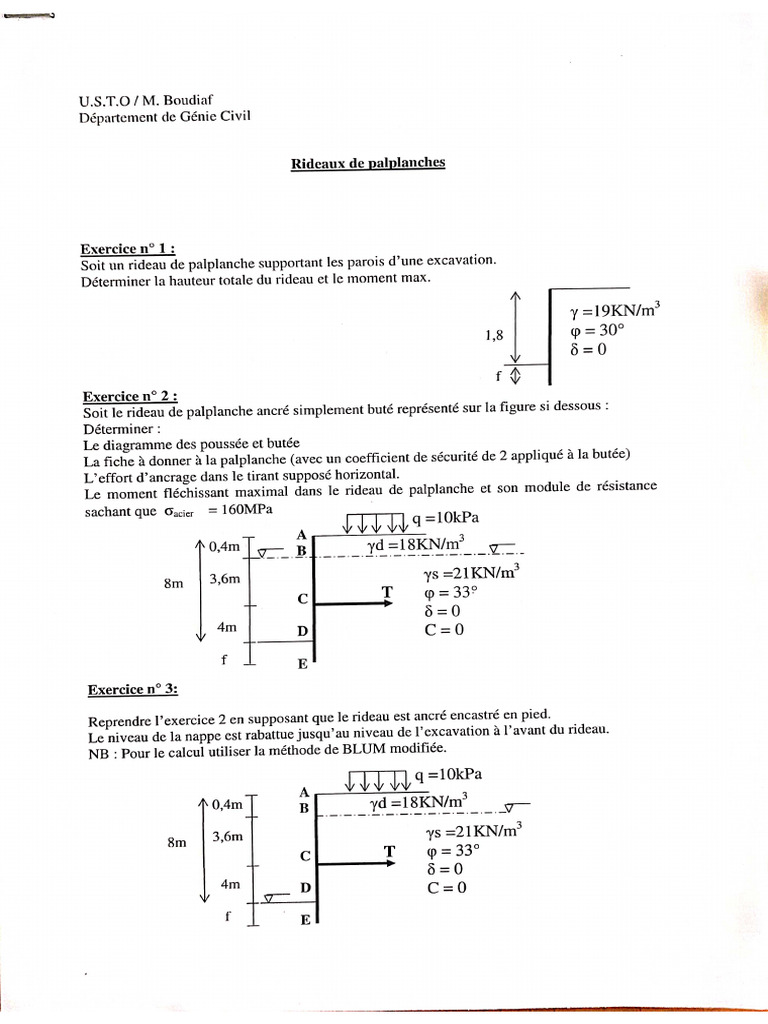 Fiche Rideau de Palplanches | PDF