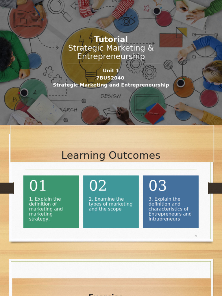Tutorial - Unit 1 - What is Marketing and Entrepreneurship | PDF ...