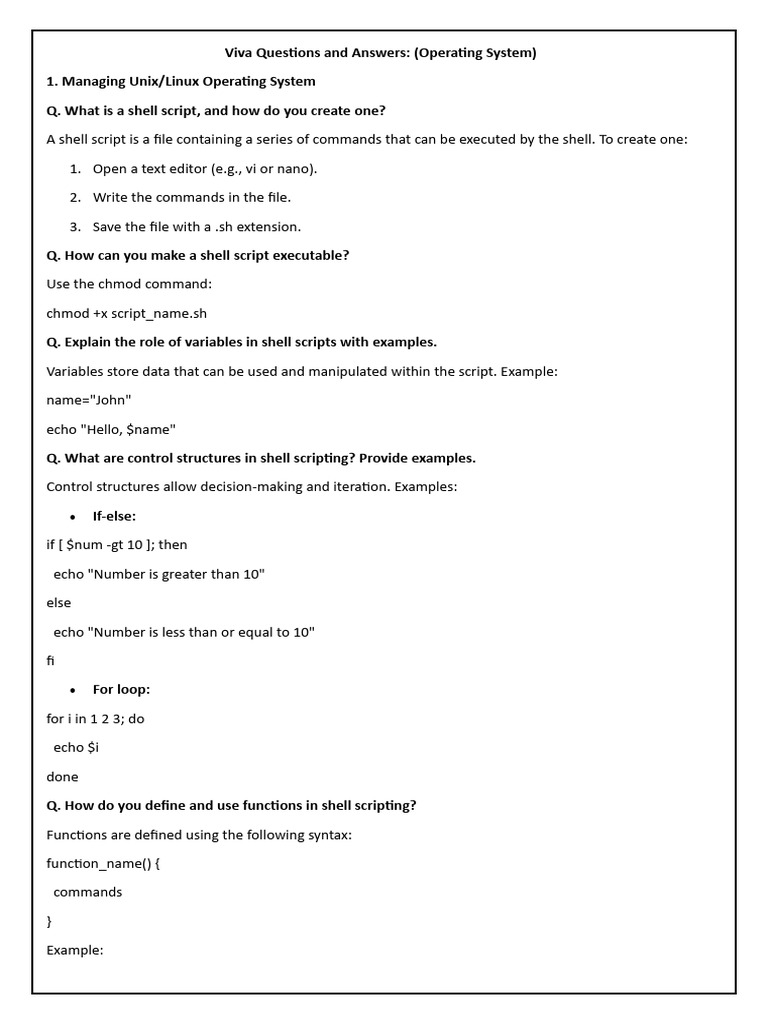 Viva Questions and Answers | PDF | File System | Computer File