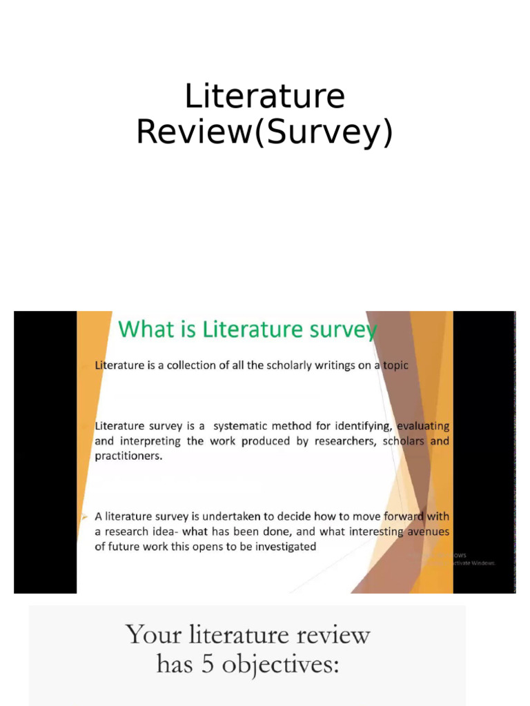 Literature Survey Methods and Resources | PDF | Academic Journal ...