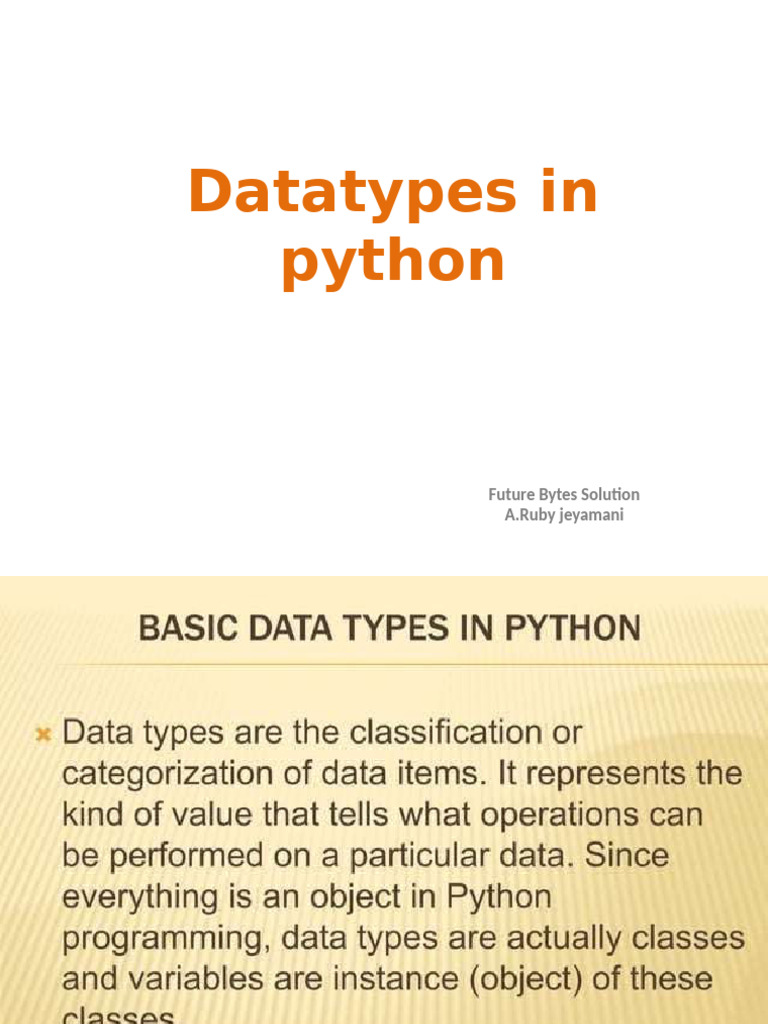 Py2 Datatypes | PDF