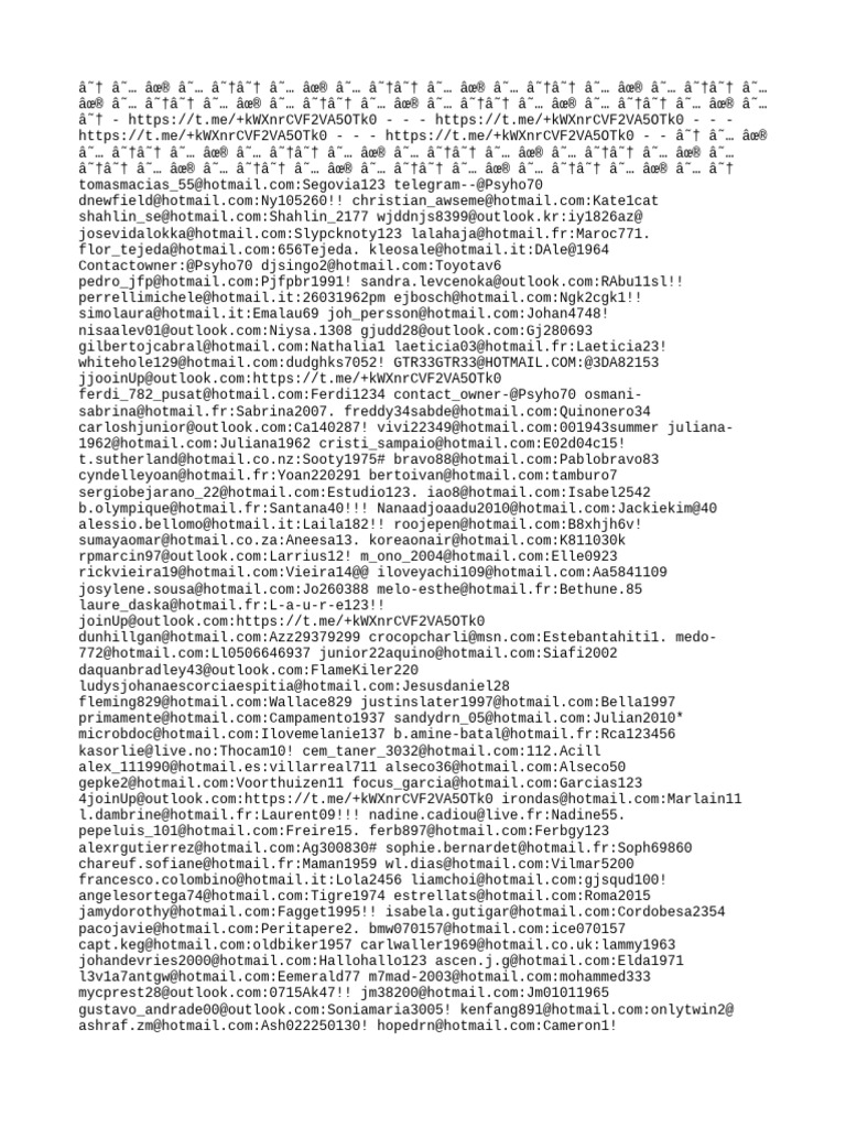 Valid_Emails_Hotmail (1) | PDF