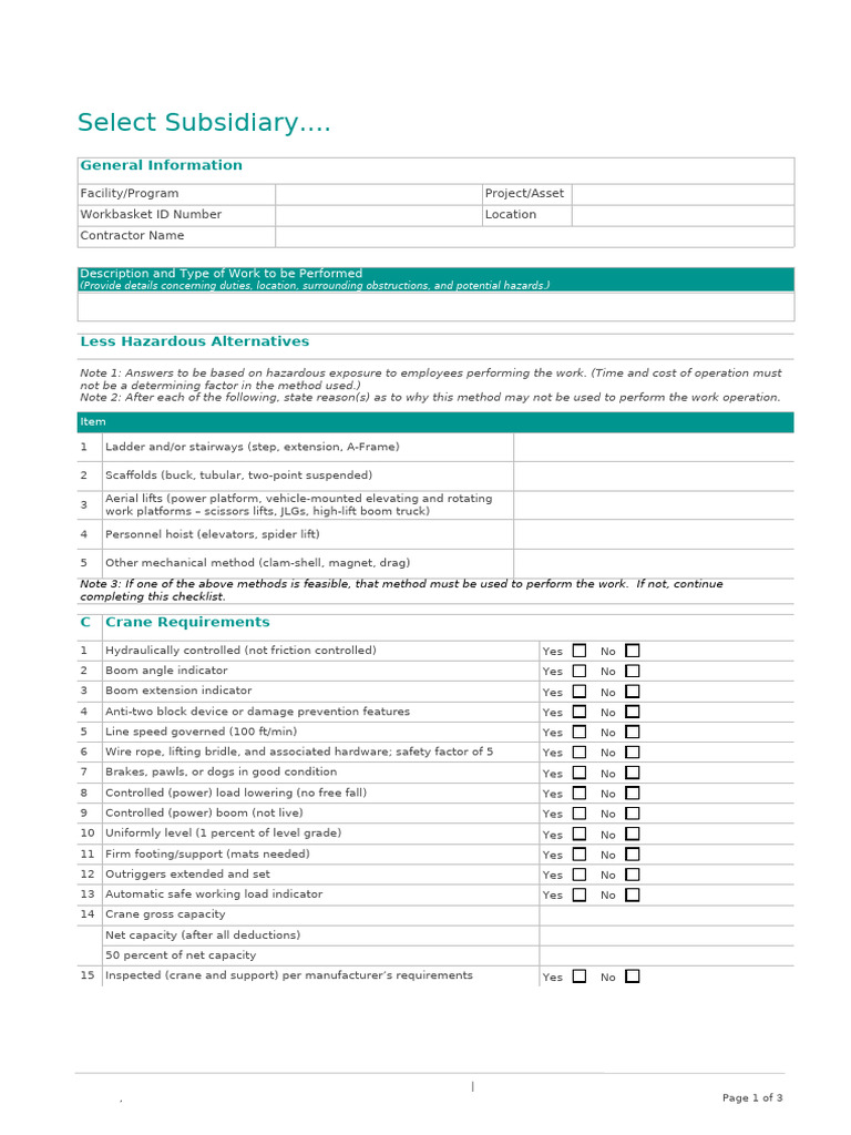 RSG-HS-FRM-0035 - Suspended Personnel Workbasket Platform Checklist and ...