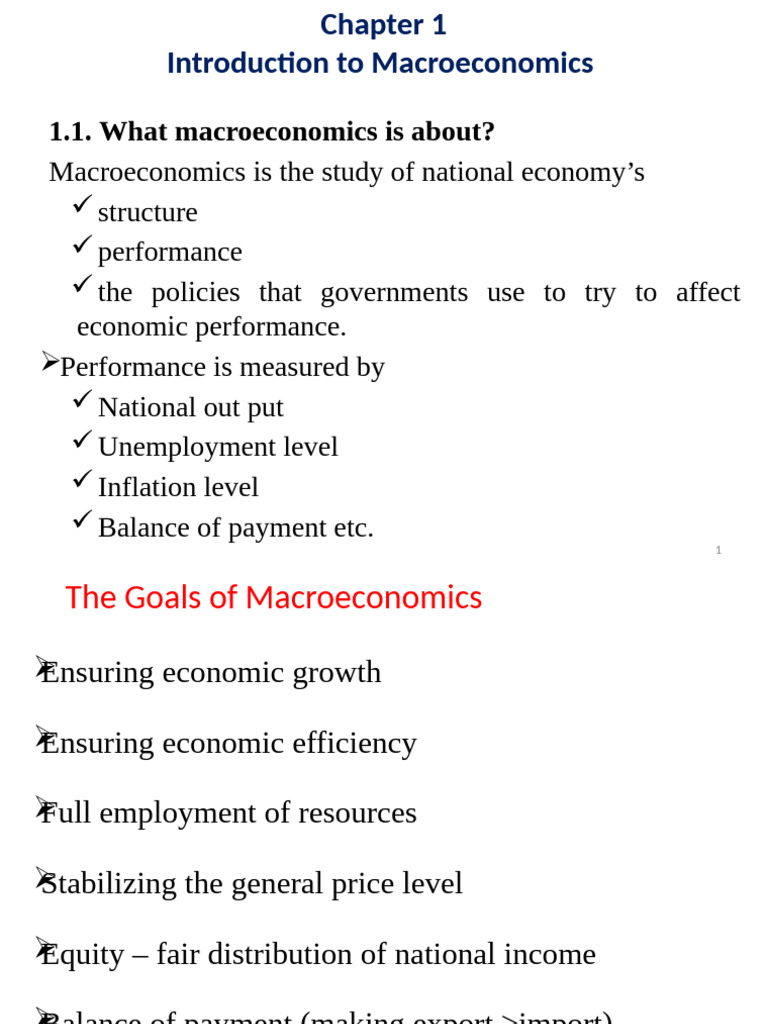 Introduction to Macroeconomics Concepts | PDF | Economics | Full Employment