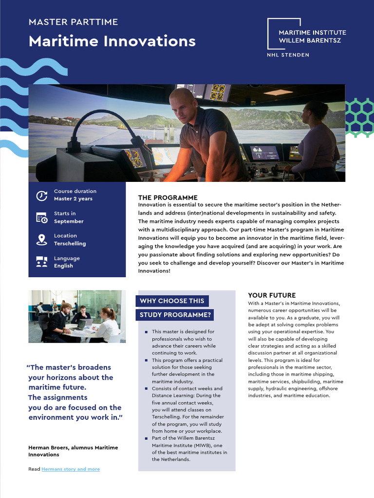 Ba International Maritime Innovations Master Part Time | PDF | Data ...