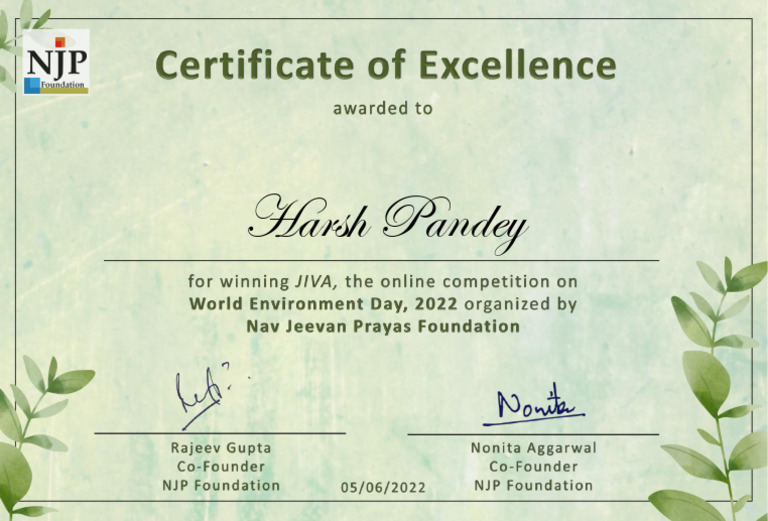 NJP - Harsh Pandey | PDF