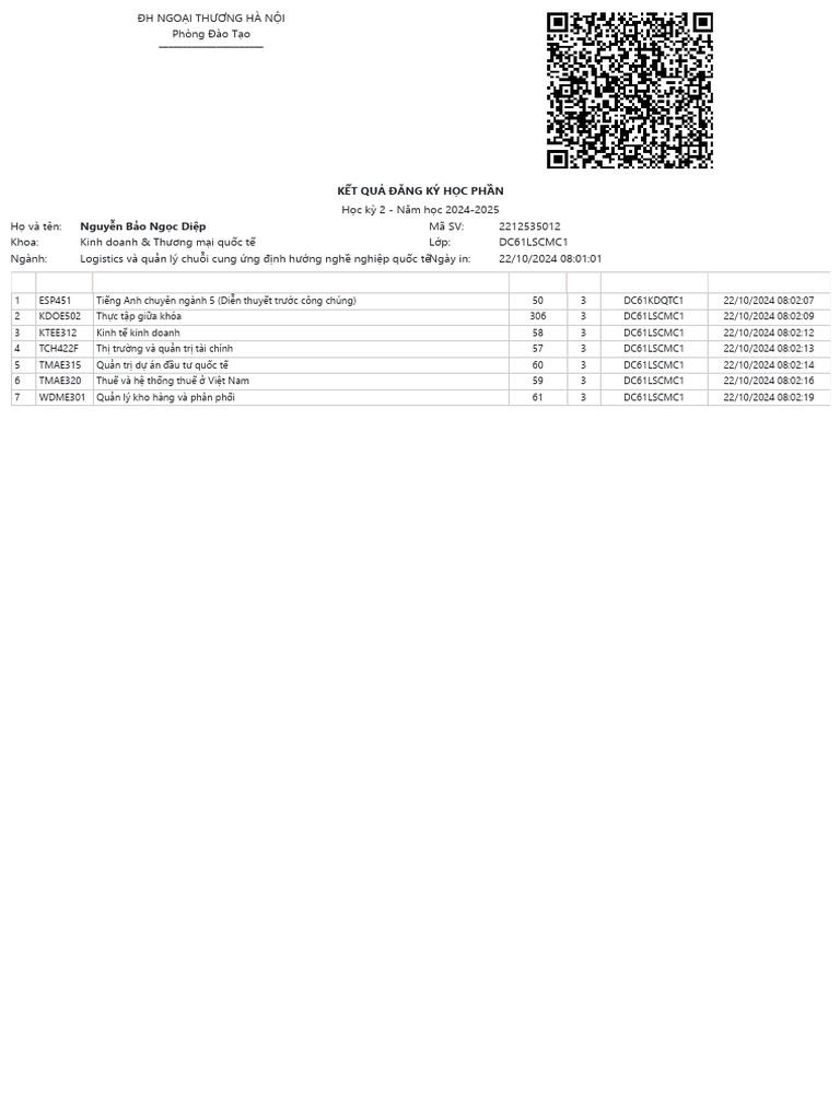 FTU2 - Cổng Thông Tin Sinh Viên | PDF