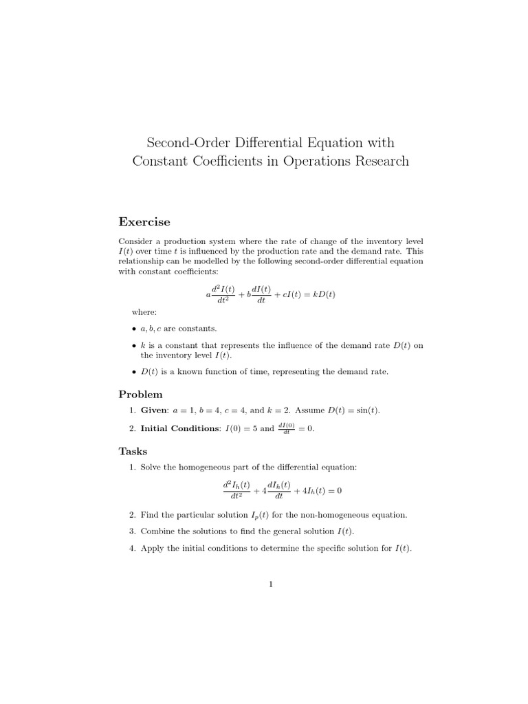 Differential Equations 2 | PDF