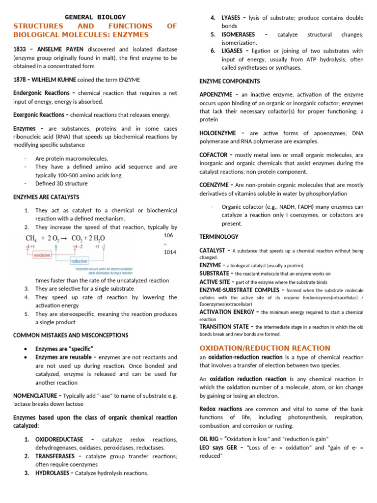 Gen Bio Quarter 2 Reviewer | PDF | Dna | Rna