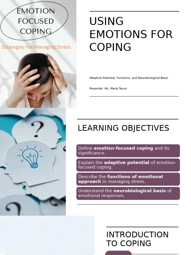 Emotion-Focused Coping Strategies Explained | PDF | Stress (Biology ...