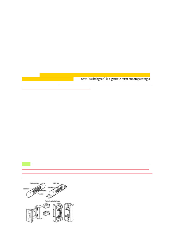 Unit 5 Electrical Installations | PDF | Rechargeable Battery | Fuse (Electrical)