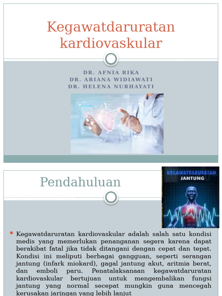 Kegawatdaruratan Kardiovaskular Di RS, Helena | PDF