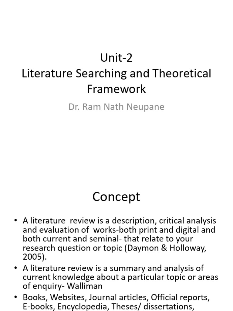 Chapter 2 Literature Review | PDF | Literature Review | Thesis
