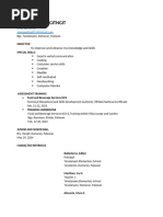 Resume Working Student Jollibee | PDF | Teachers | Learning