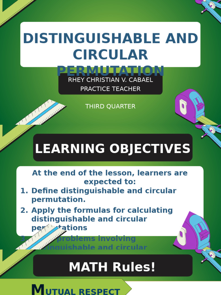 q3 l45 Dis Circular Per 02-13-2024-Copy | PDF | Permutation | Mathematical Objects