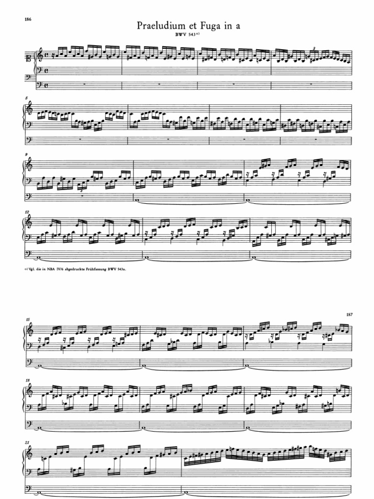 J.S.bach-Preludio & Fuga BWV 543 | PDF