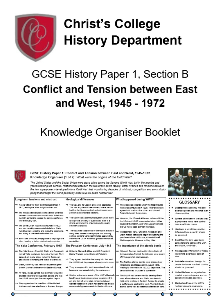 Cold War Knowledge Organisers 2 | PDF | Korean War | Cold War