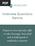 Barista Cheat Sheet PDF | PDF | Coffee | Drink