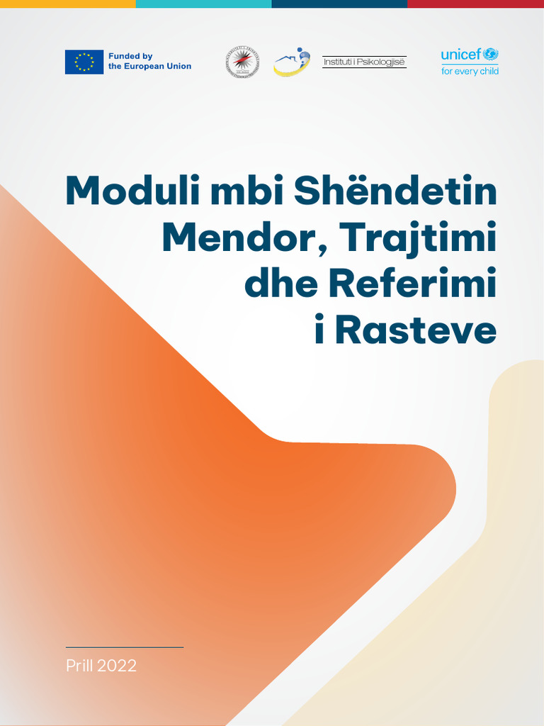 Moduli Mbi Shëndetin Mendor, Trajtimi Dhe Referimi I Rasteve | PDF