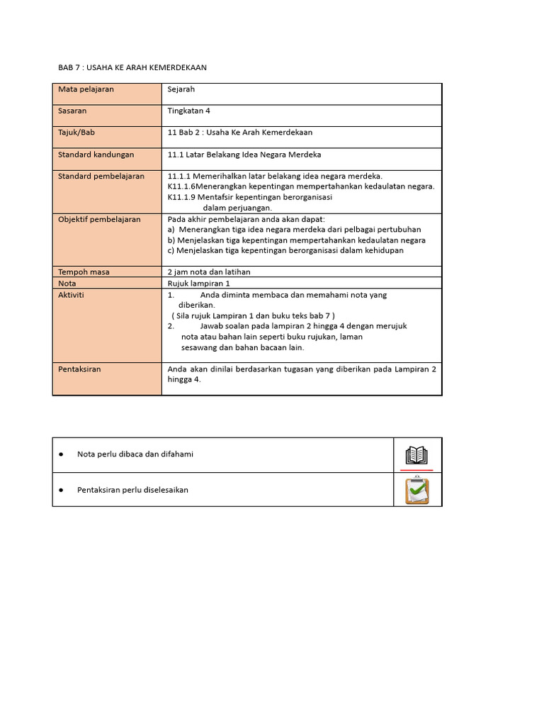 Modul PDPR Bab 7 Sej Ting 4 (Siri 1) | PDF