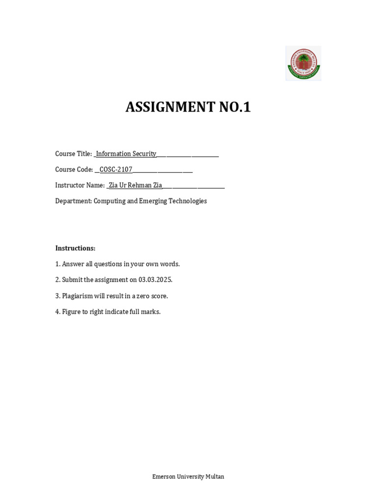 Assignment 1 T | PDF
