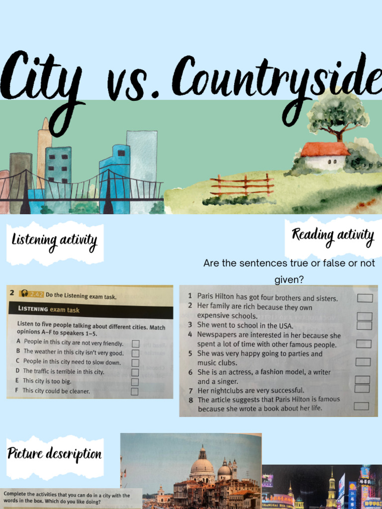 7. r City vs countryside | PDF