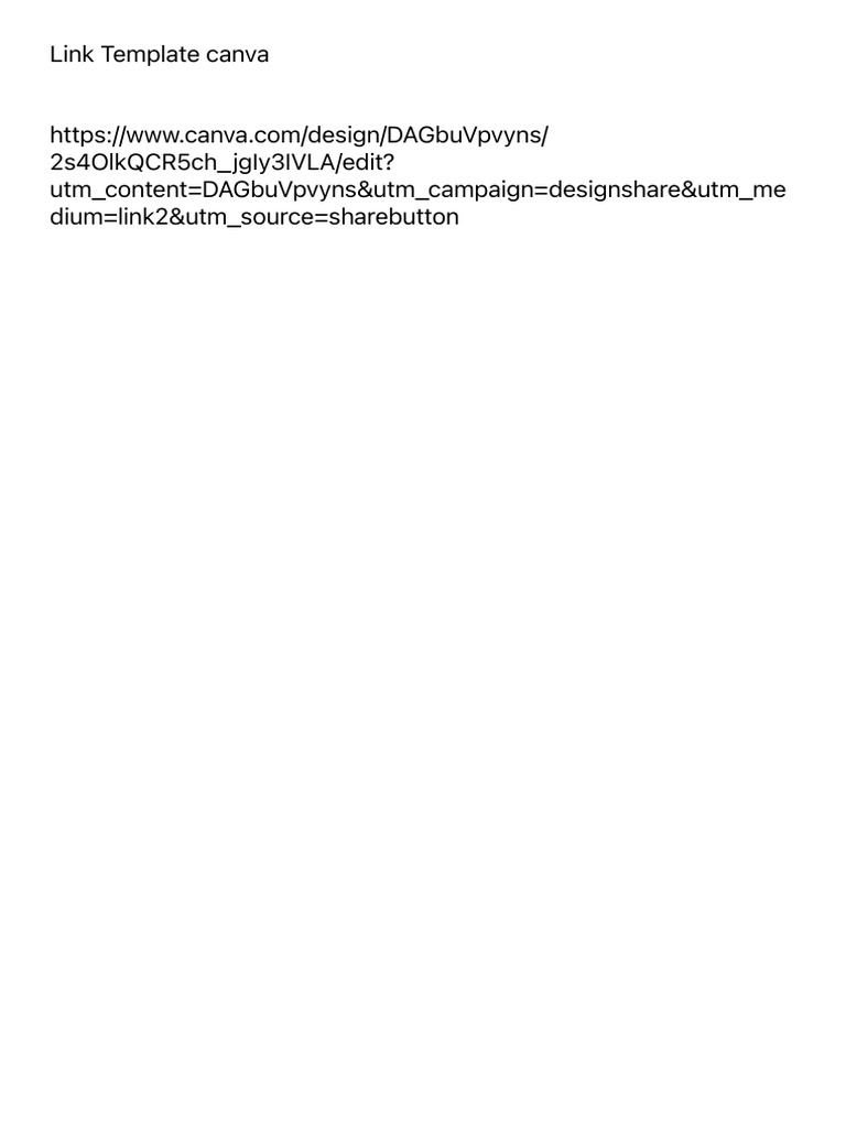 Link Template Canva | PDF