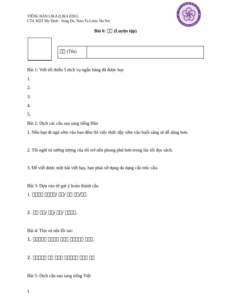 15p bài 6 TC3 | PDF