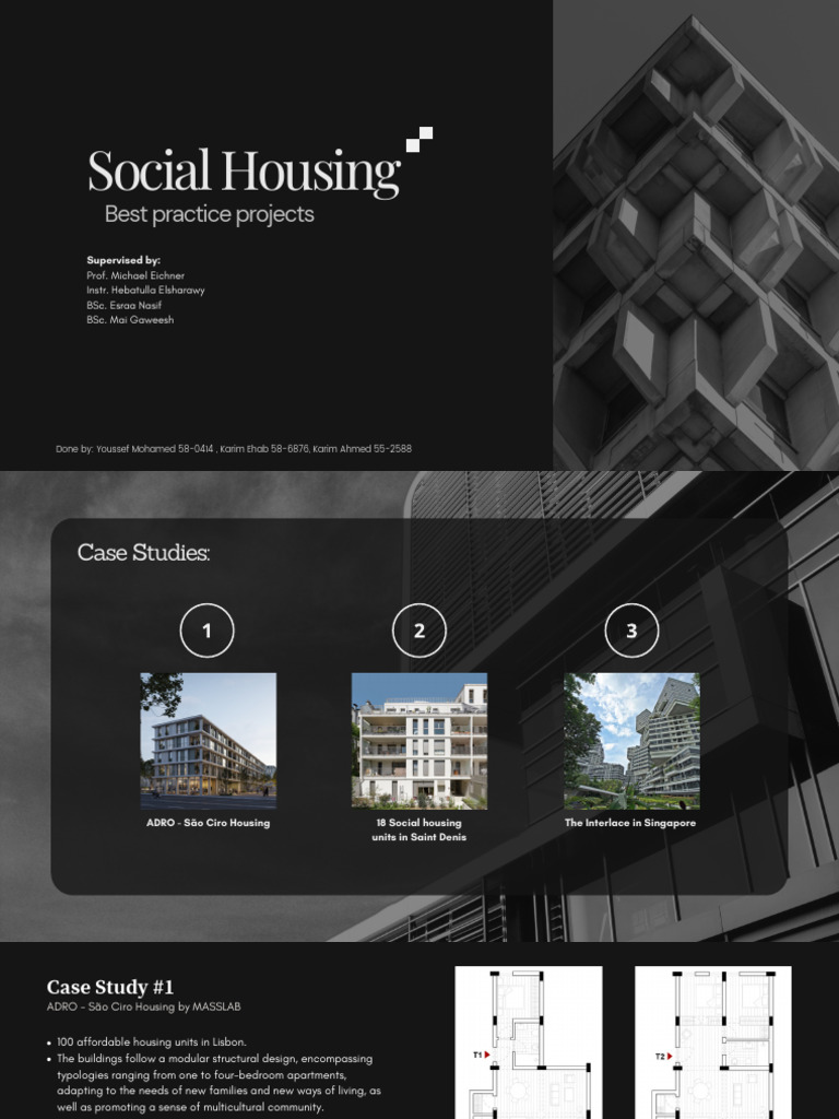 Social Housing Case Study | PDF | Apartment | Stairs
