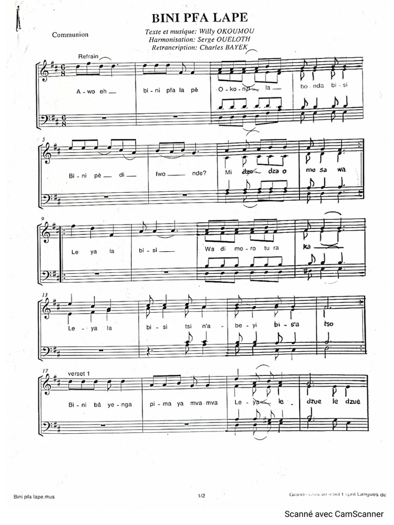 BINI PFA LAPE 1 (Communion) | PDF