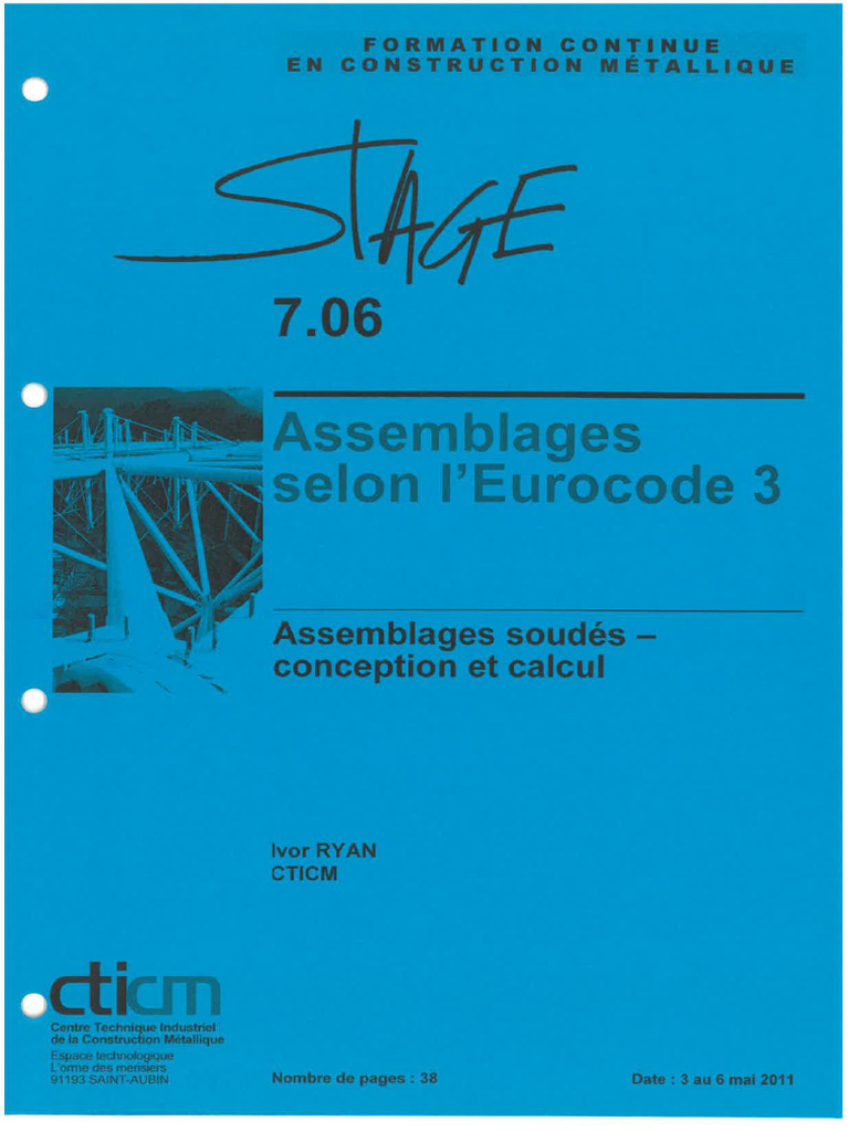 Assemblages Soudes Concetption Et Calcul | PDF