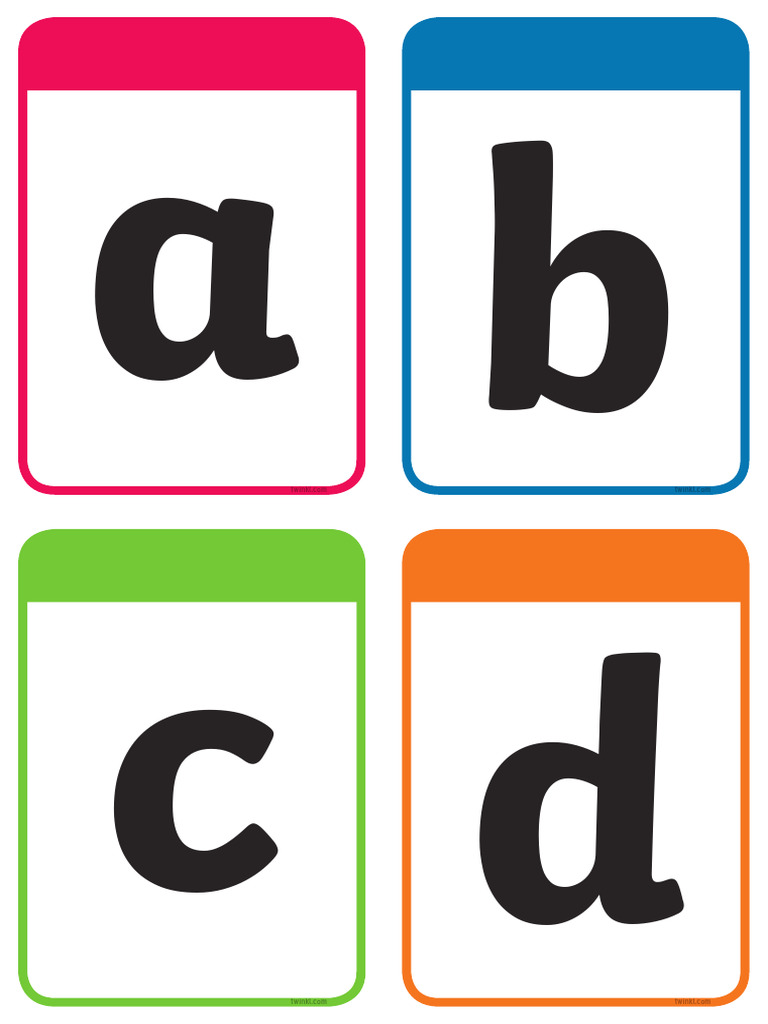 T L 527072 Lower Case Alphabet Flashcards English | PDF