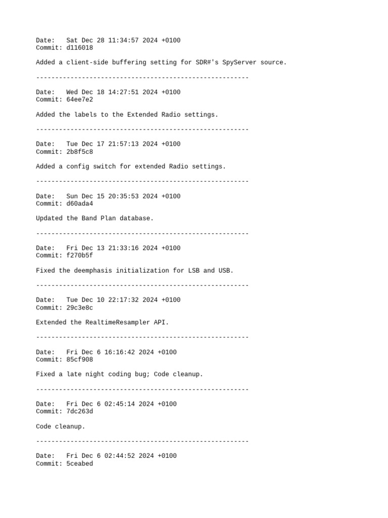 Changelog | PDF | Digital Signal Processing | Computer Architecture